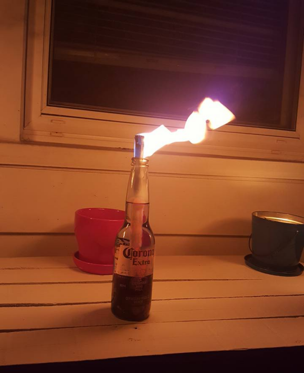 Beer Bottle Tiki Torches ⋆