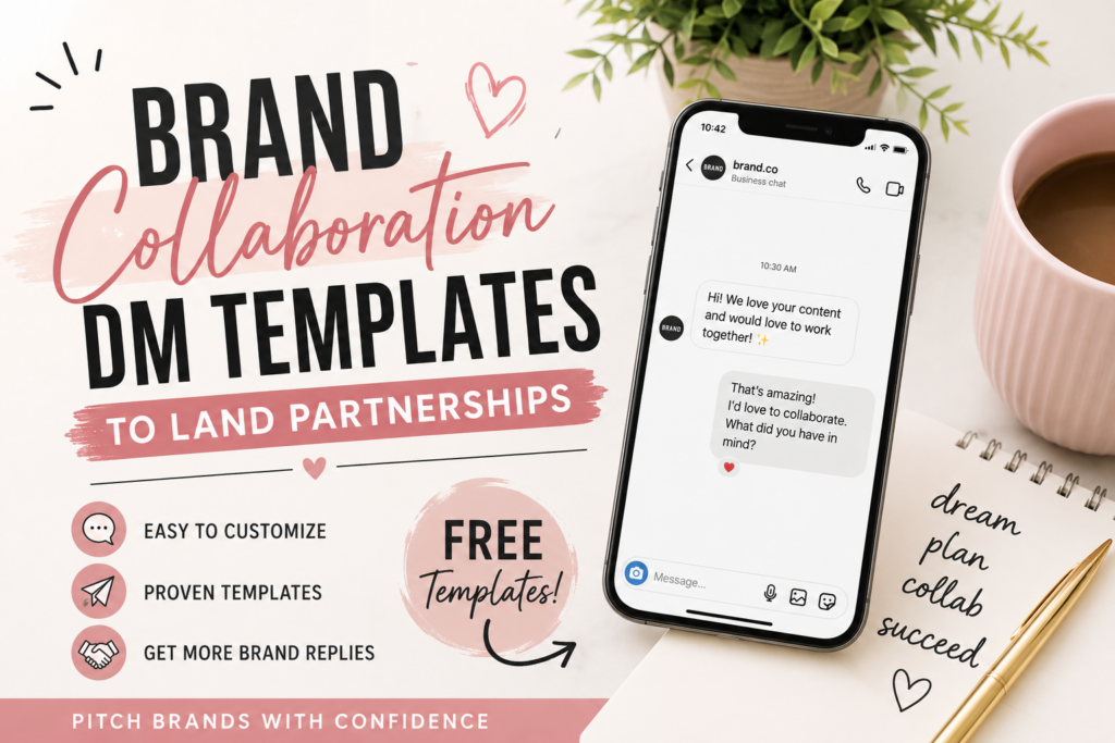 Brand Collaboration DM Templates to Land Partnerships ⋆ Good Vibes on ...